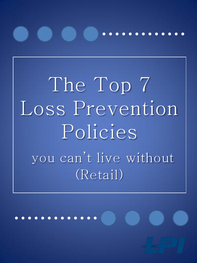 Essential Loss Prevention Policies | PDF | Point Of Sale | Service Industries