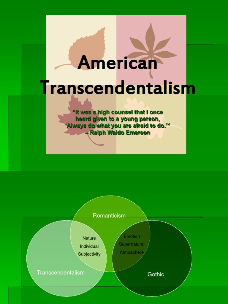 American Transcendentalism | PDF | Transcendentalism | Civil ...
