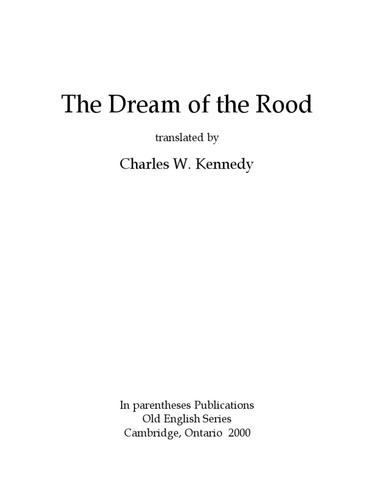 Dream of The Rood - Kennedy | PDF