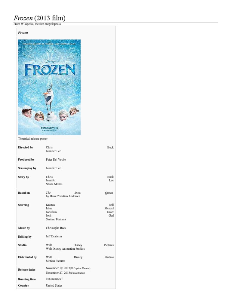 Frozen | PDF