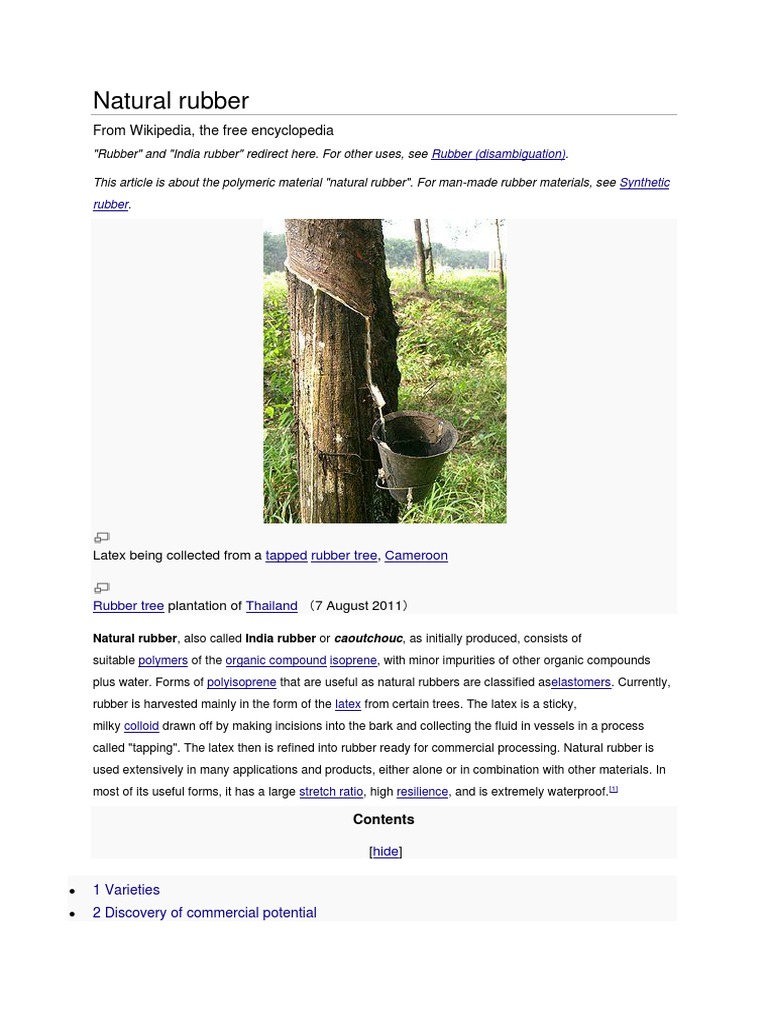Natural Rubber | PDF | Natural Rubber | Natural Materials