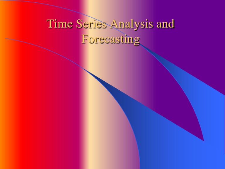 Time Series Analysis & Forecasting Guide | PDF