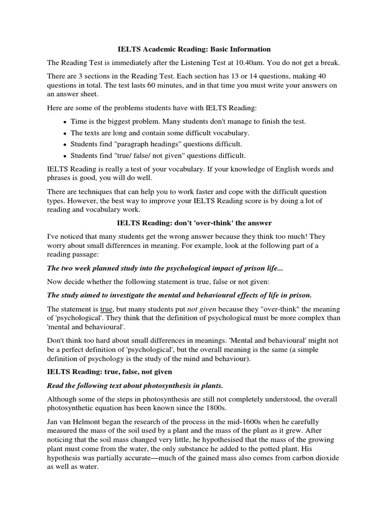 ELTS Academic Reading | PDF | Volcano