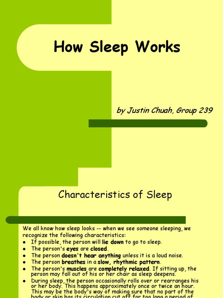 JC - How Sleep Works | PDF | Rapid Eye Movement Sleep | Sleep