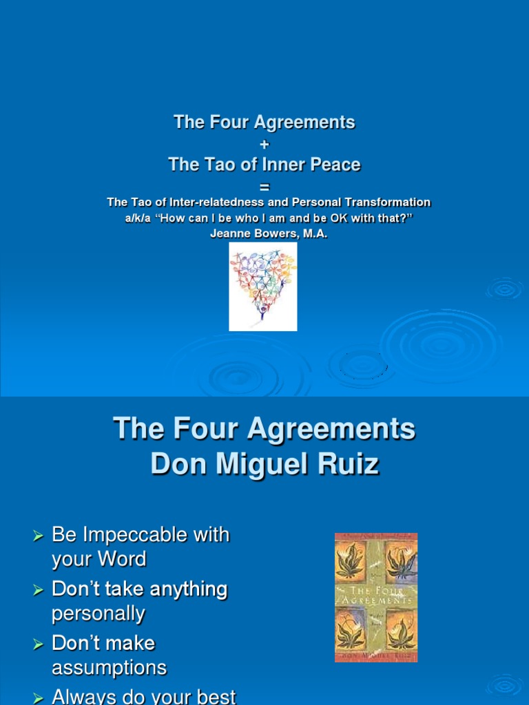 Four Agreements Final Version | PDF | Tao | Science
