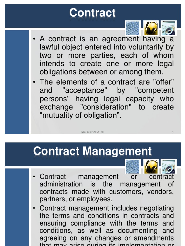 Contract Mangement | PDF
