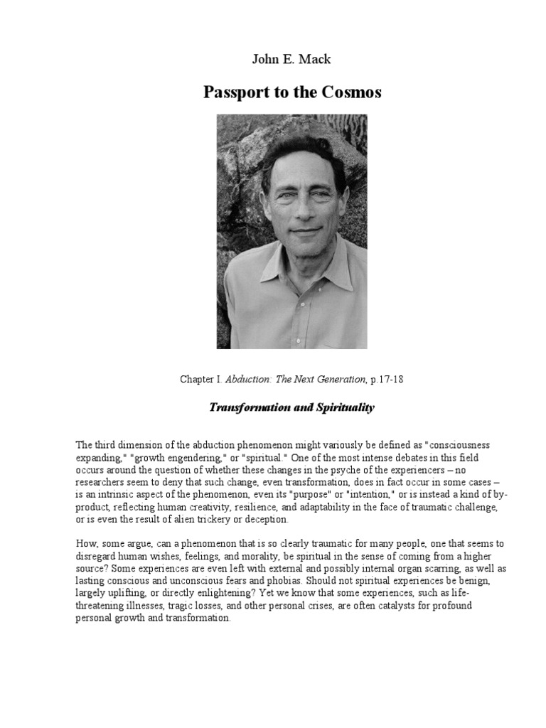 Traumatic Events in "Alien Abductions". by John E. Mack | PDF | Alien Abduction | Spirituality