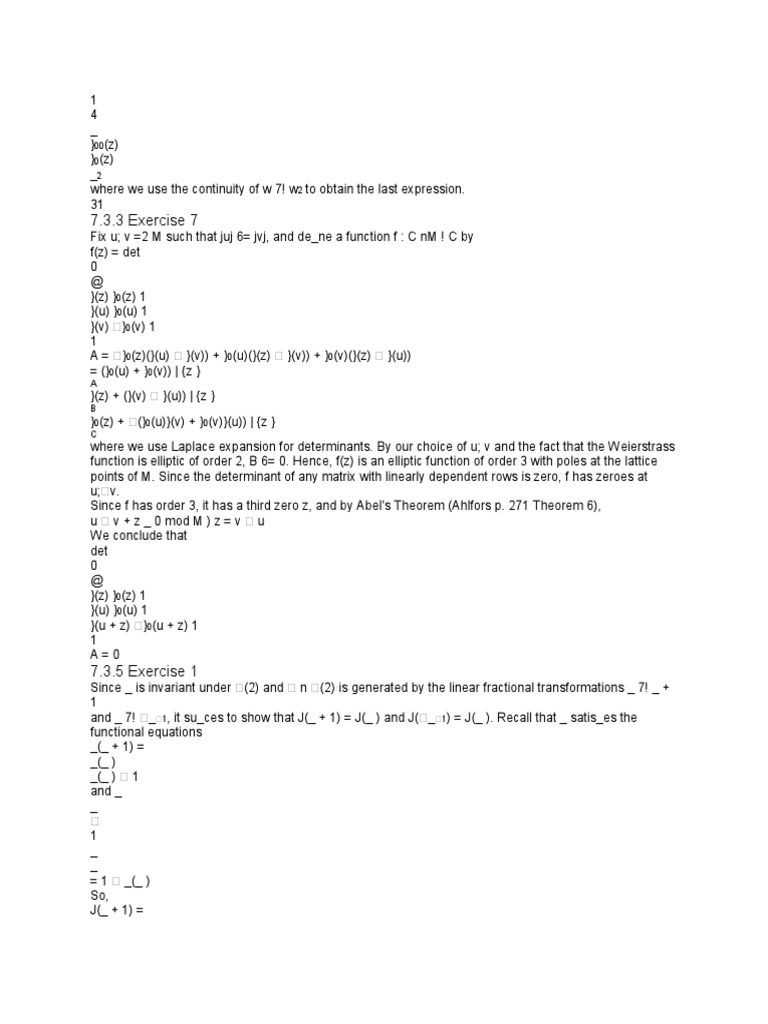 Document 1 | Download Free PDF | Determinant | Zero Of A Function