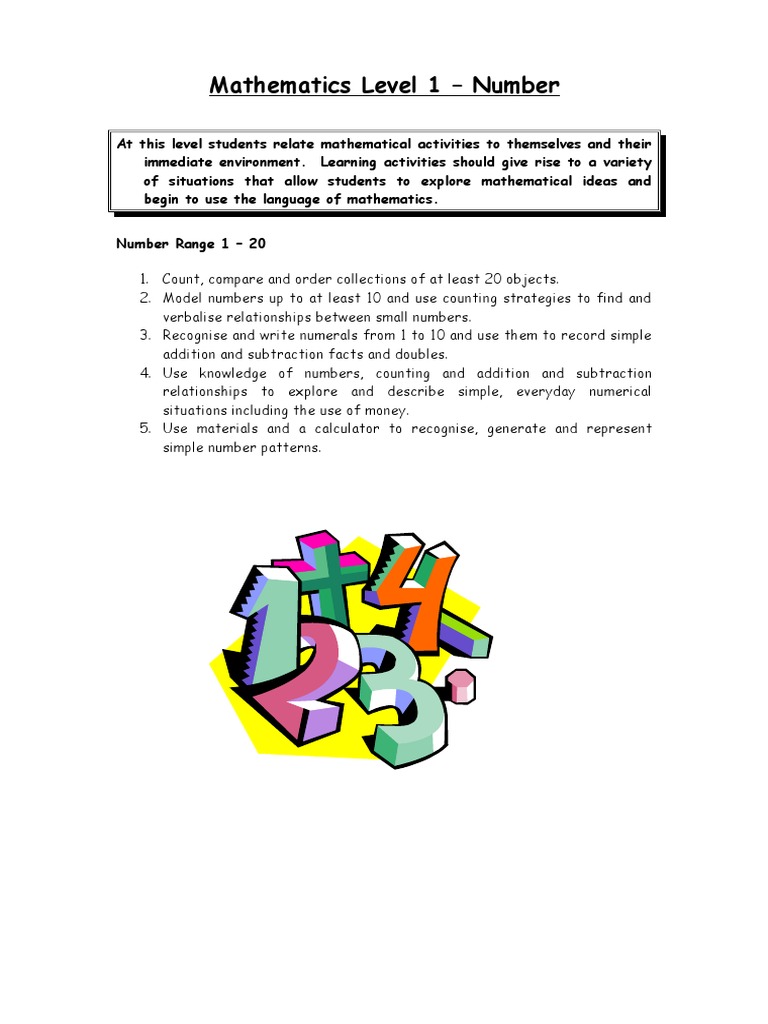 Number All Levels | PDF | Subtraction | Fraction (Mathematics)