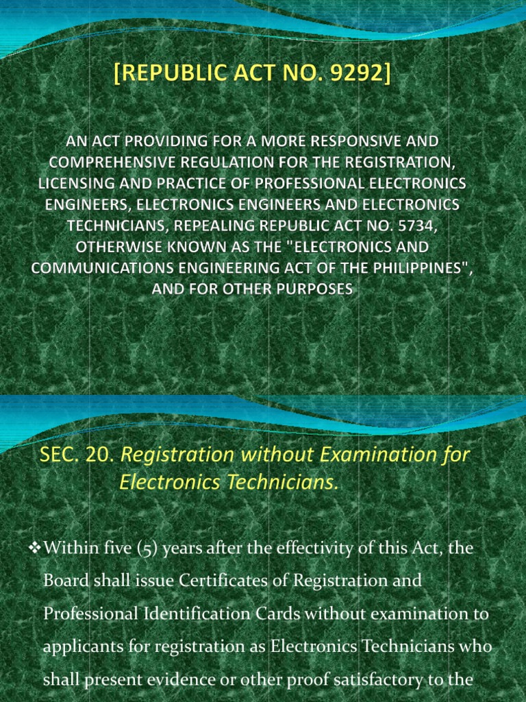 Section 20 RA 9292 | PDF | Academic Certificate | Identity Document