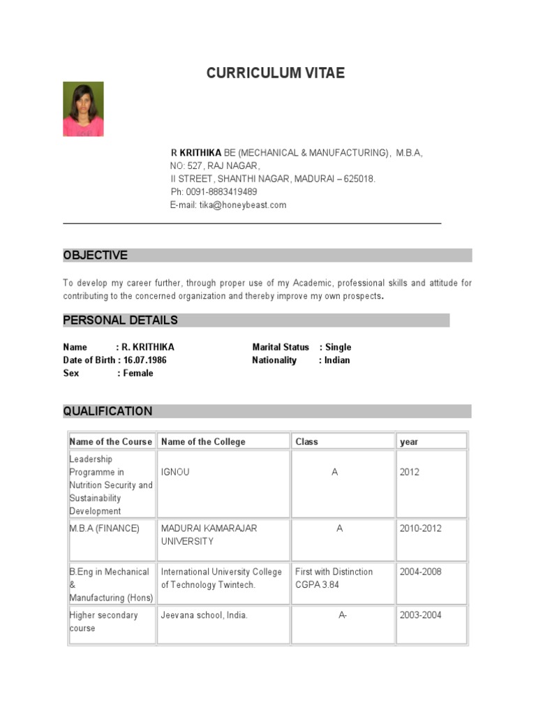 Kruthika CV | PDF | Internal Audit | Audit