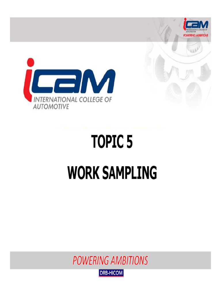 Work Sampling | PDF | Sample Size Determination | Sampling (Statistics)
