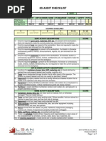 6s Audit Checklist | PDF | Personal Protective Equipment | Safety