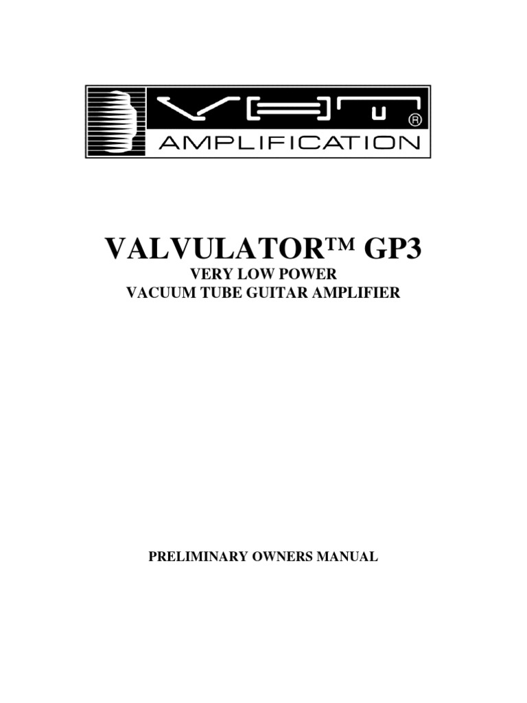 GP3 Prelim Manual | PDF | Amplifier | Equalization (Audio)