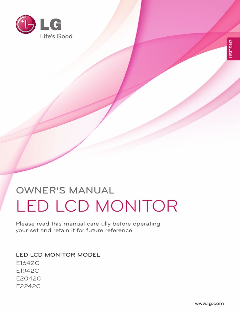 LG E2242C-BN Monitor User Manual | PDF | Computer Monitor | Display ...