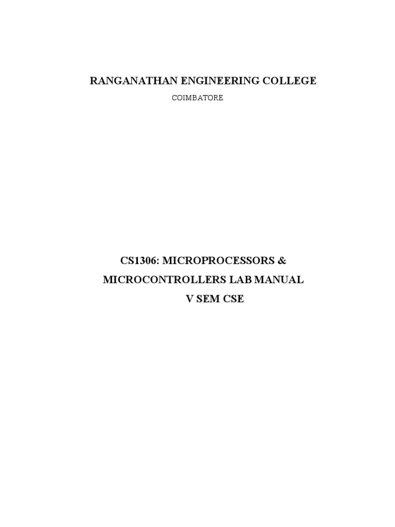 Ranganathan Engineering College | PDF | Central Processing Unit ...