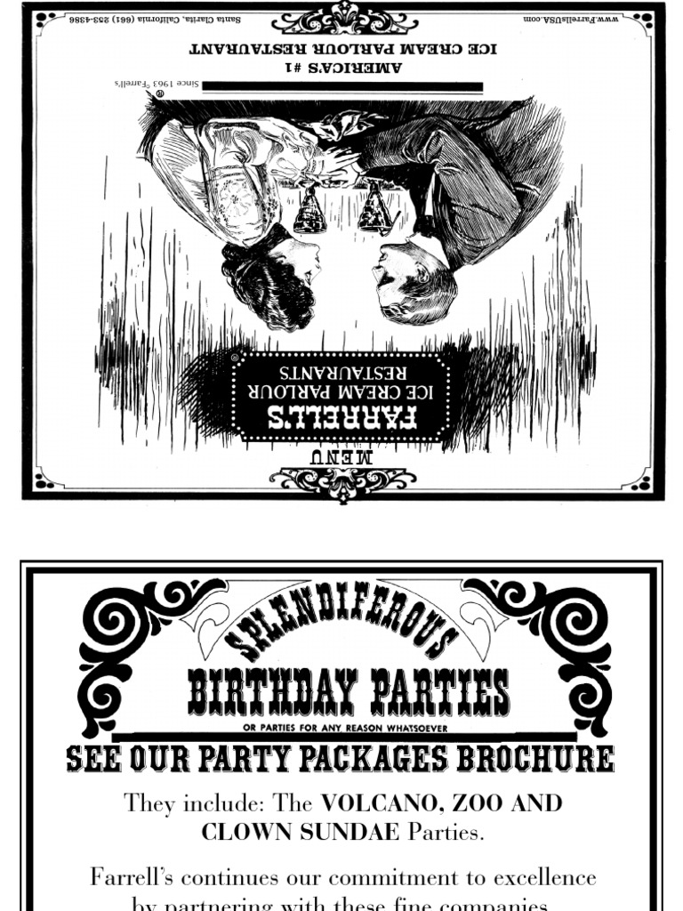 Farrell's Menu | PDF | Hamburgers | Foods