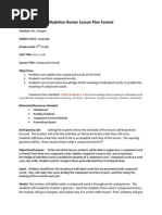 Compound Words Lesson Plan | PDF | Cognition | Learning