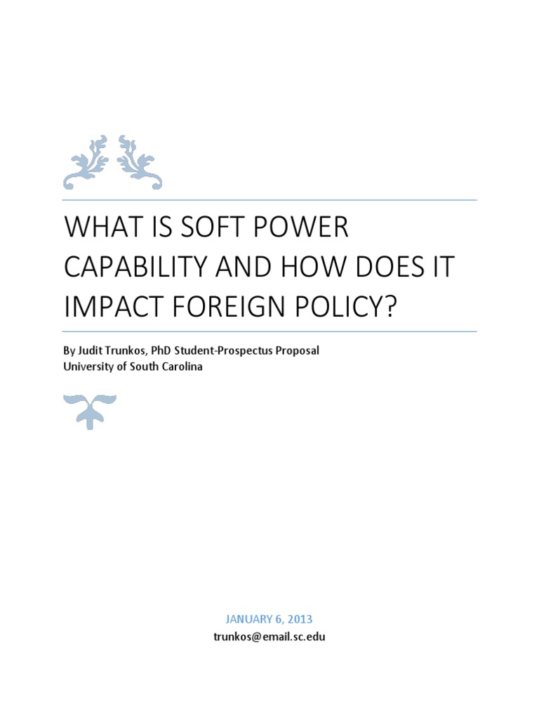 What Is Soft Power Capability and How Does It Impact Foreign Policy ...