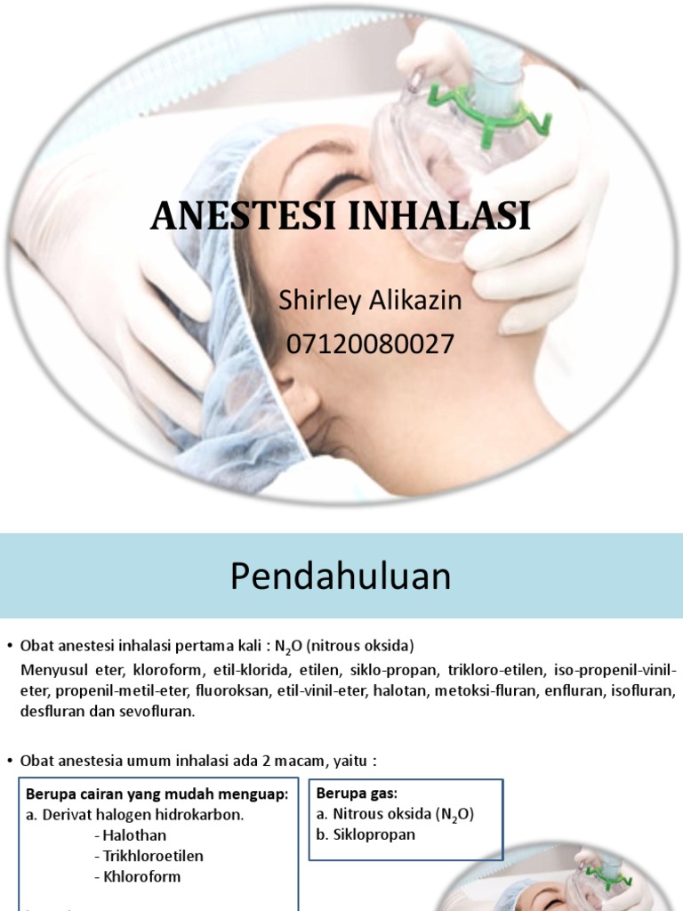 Anestesi Inhalasi | PDF