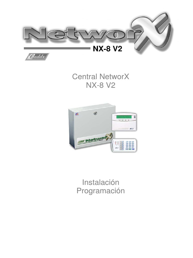 Manual NX-8 V2 021205 | PDF | Teclado | Diodo emisor de luz