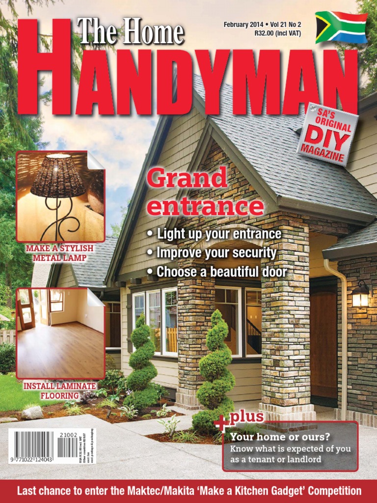 The Home Handyman - February 2014 ZA PDF | PDF | Photovoltaics | Drywall