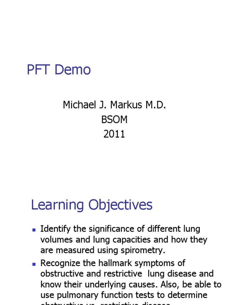 PFT Interpretation Guide | PDF | Lung | Exhalation