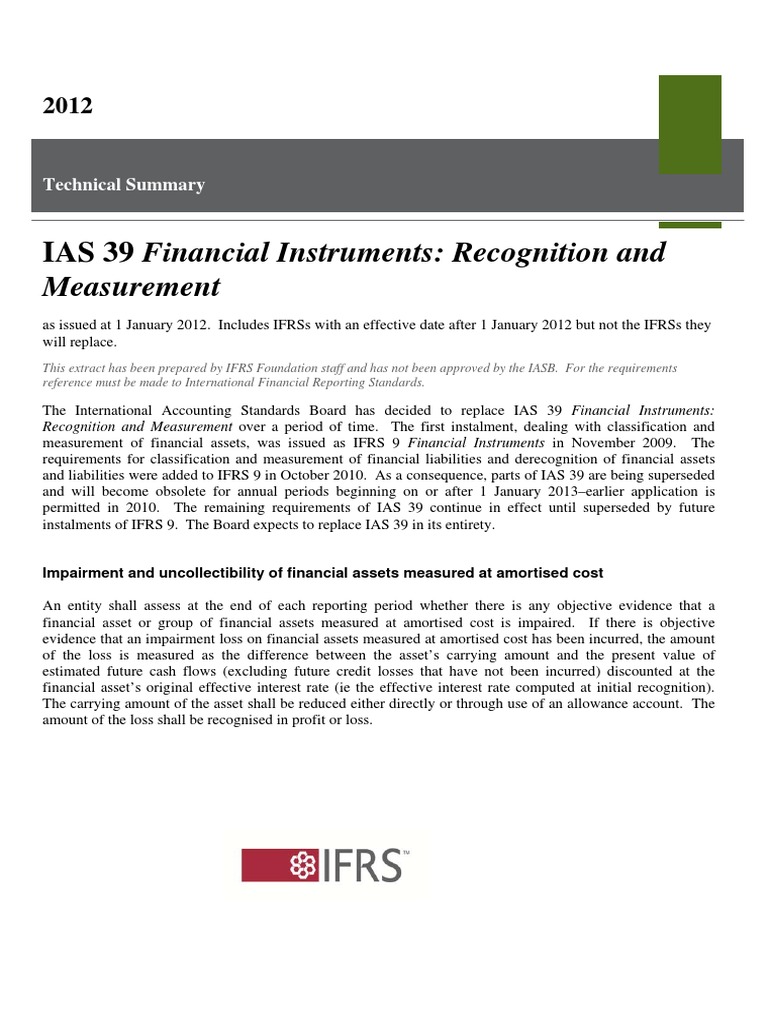 Ias 39 | PDF