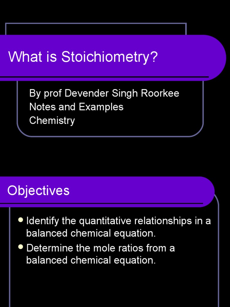 Stoichiometry Basics & Examples | PDF | Technology & Engineering