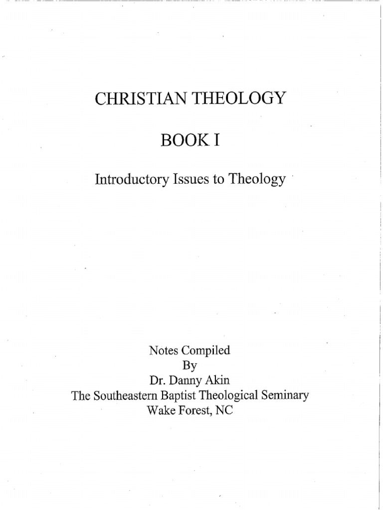 Christian Theology Book 1 Introductory Issues To Theology | PDF