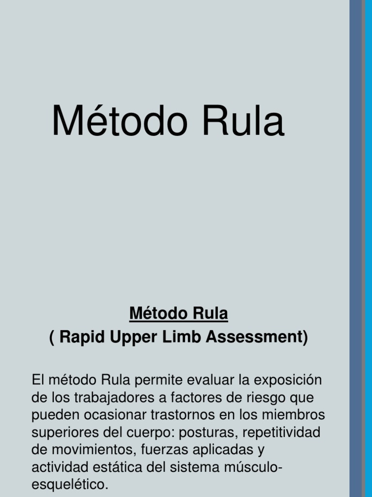 Metodo Rula | PDF | Pie | Science