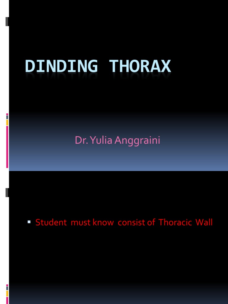 Dinding Thorax | PDF