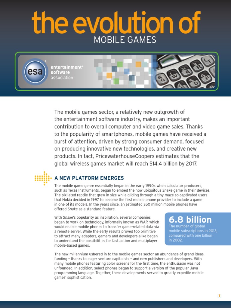 The Evolution of Mobile Games | PDF | Mobile Game | Mobile App