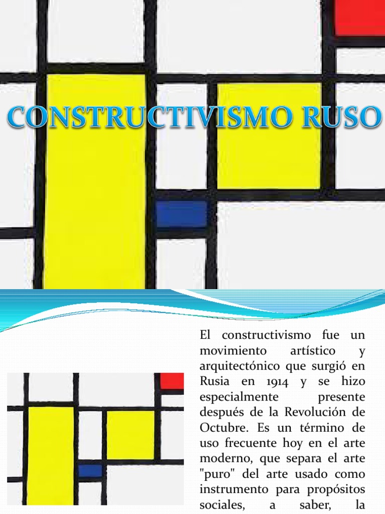 Constructivismo Ruso | PDF | Movimientos de arte | Arte Moderno
