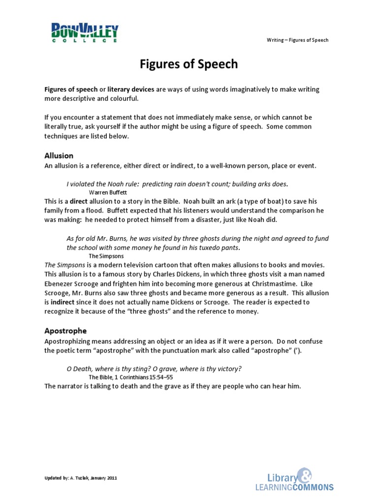 Writing Figures of Speech | PDF | Irony | Metaphor