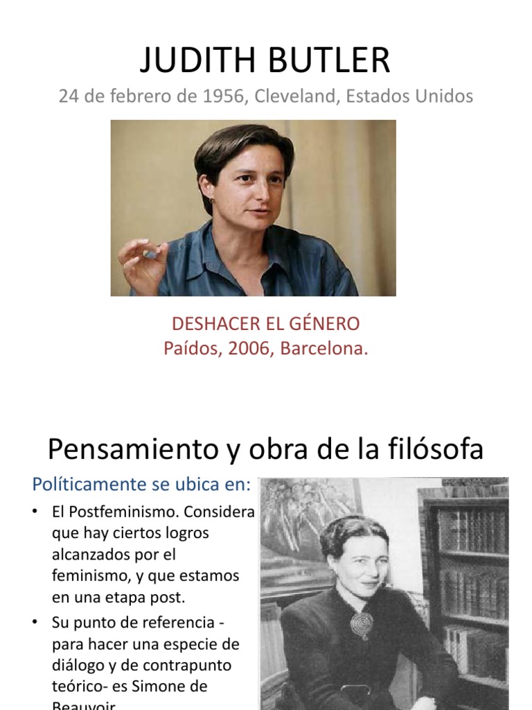 Judith Butler | PDF | Existencia | Filosofía
