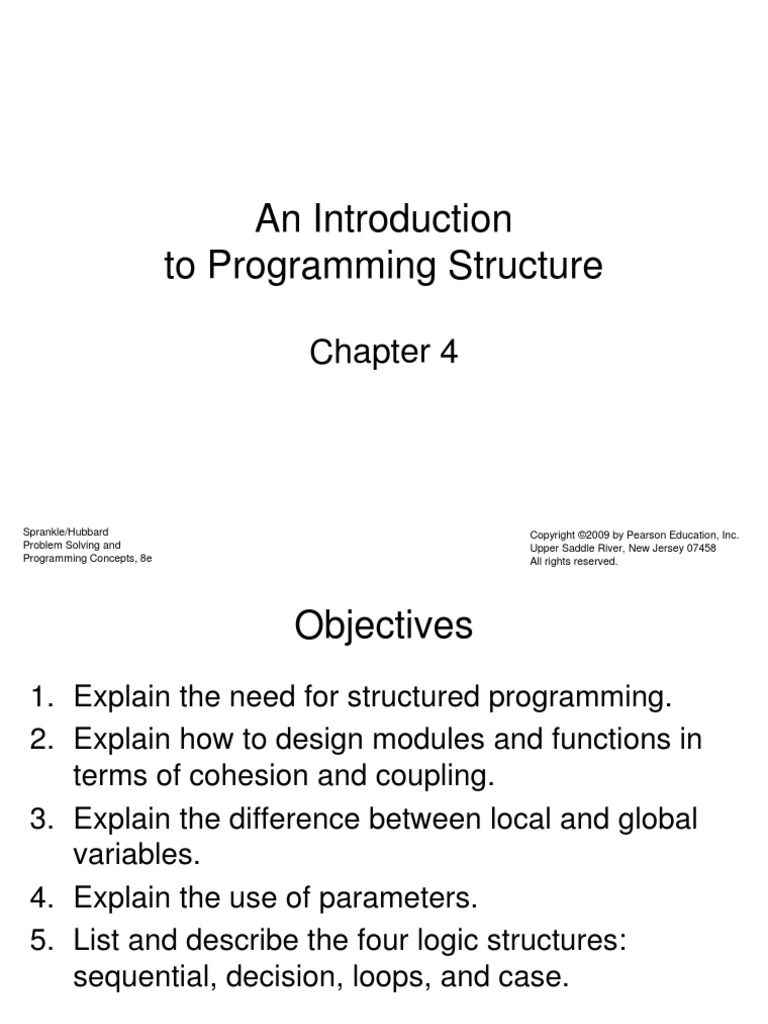 Sprankle CH 4 | PDF | Modular Programming | Control Flow