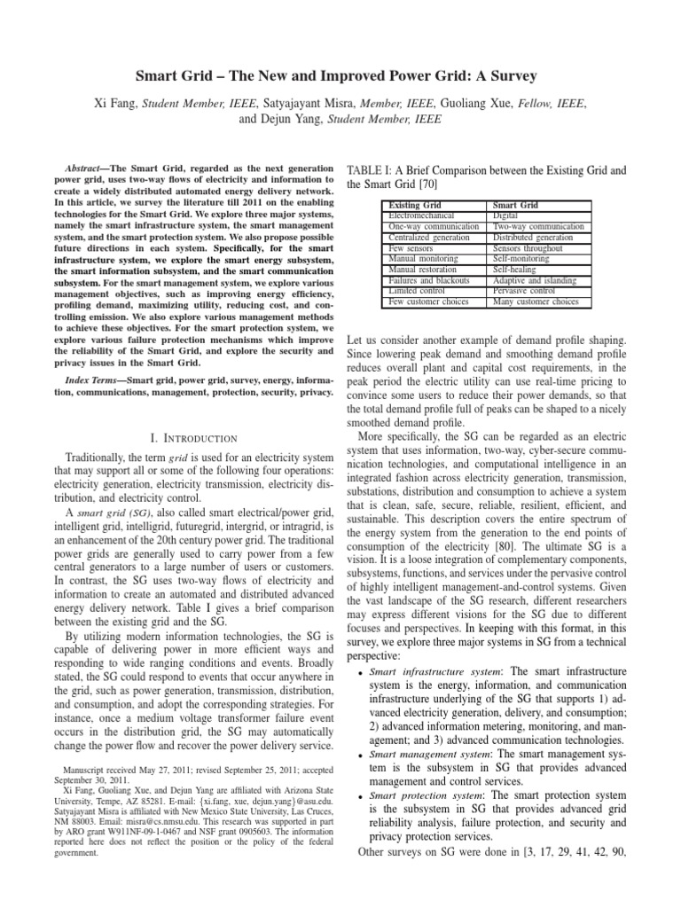 Smart Grid Overview and Future Directions | PDF | Electrical Grid ...