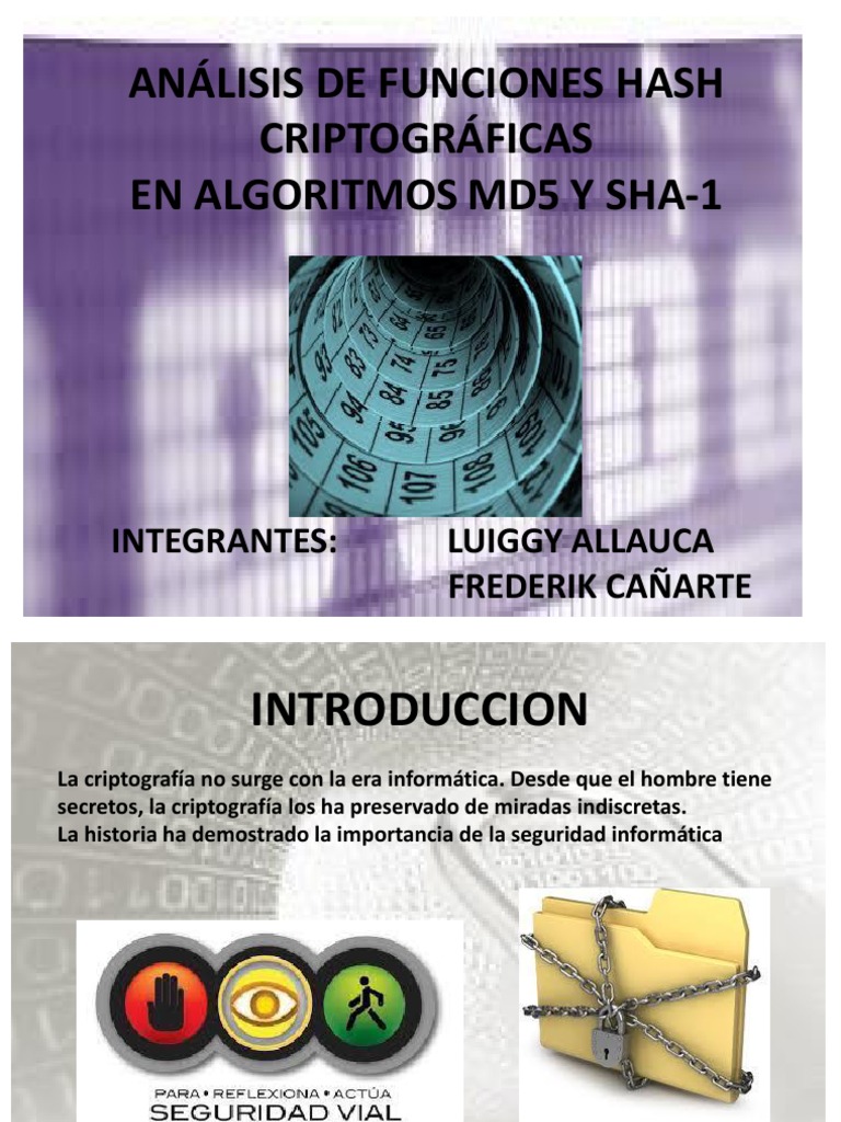 Análisis de Funciones Hash Criptográficas | PDF | Criptografía ...