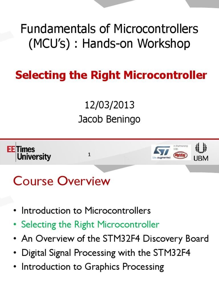 Fundamentals of Microcontrollers (MCU's) : Hands-On Workshop | PDF | Microcontroller | Bit