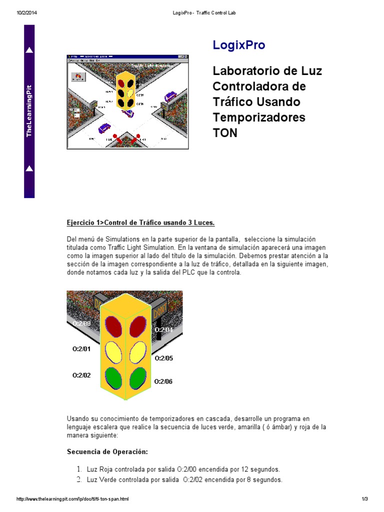 Simulador de Semáforo LogixPro | PDF | Informática y tecnología de la ...