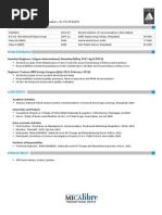 IIM A Resume Format For Freshers | PDF | Mechanical Engineering | Schools