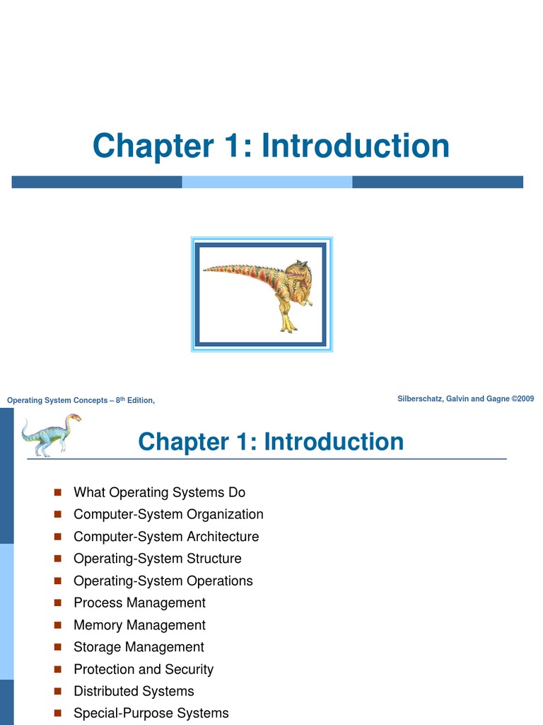 Operating System Concepts Slides ch01 | PDF | Operating System | Process (Computing)