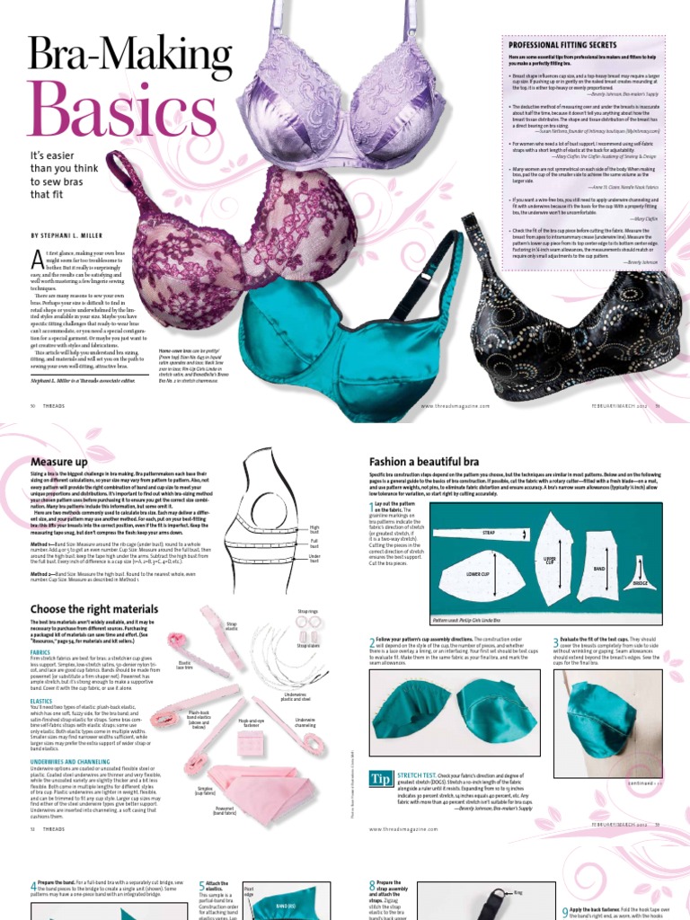 Bra Making | PDF