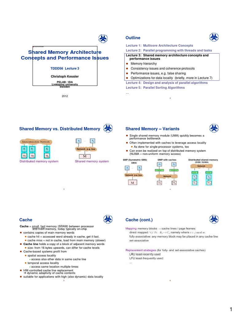 03 SharedMemory | PDF | Cpu Cache | Computer Data Storage