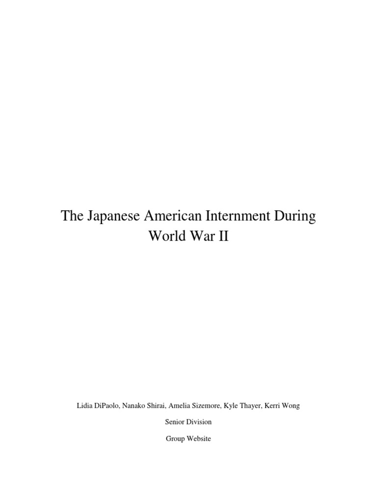 Japanese American Internment Overview | PDF
