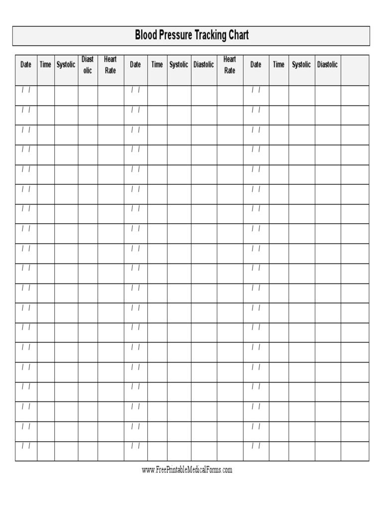 Blood Pressure Tracking Chart | PDF | Foreign Language Studies
