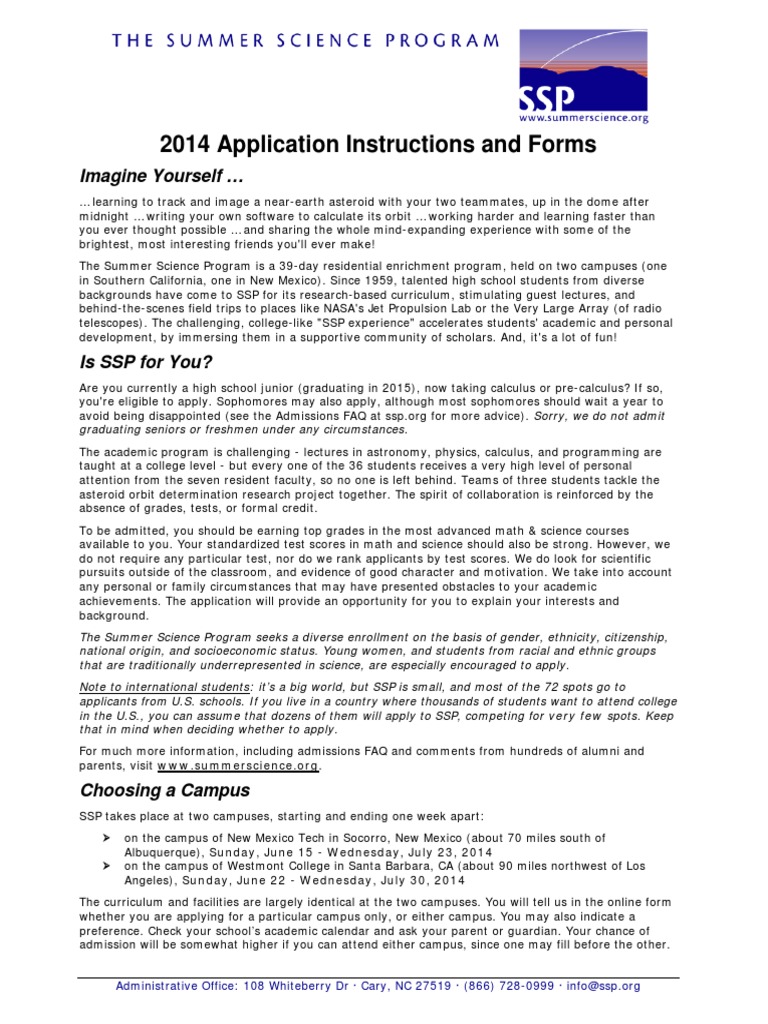 2014 SSP Application Guide | PDF | Student Financial Aid In The United ...