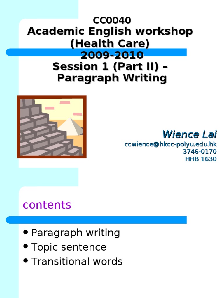 Academic English: Paragraph Writing Guide | PDF
