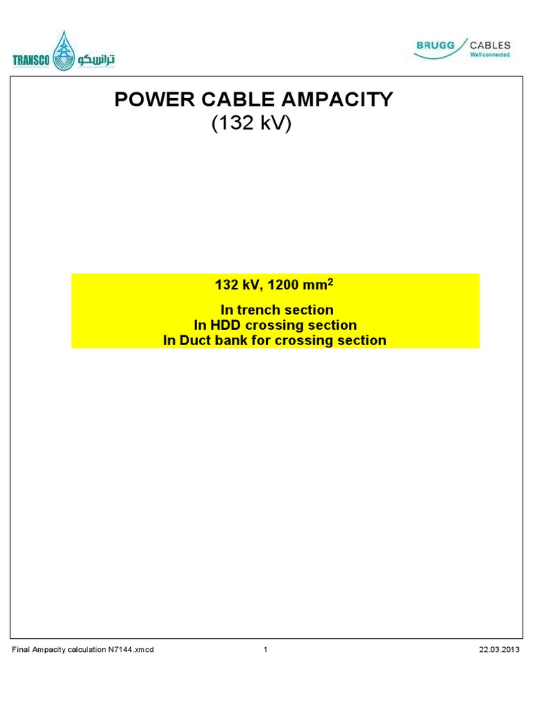 Mathcad - Ampacity Calculation | PDF | Electrical Resistivity And ...
